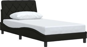 Rám postele bez matrace černý 100 x 200 cm textil 3310582