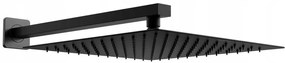 Mexen CUBE, podomítkové rameno 40cm + sprchová hlavice 30x30cm, černá, 79112-70+79130-70