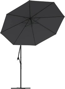 Náhradní potah na slunečník Černý 300 cm 313807
