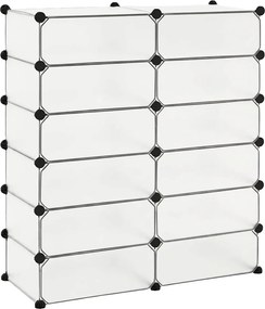 Organizér na boty se 12 přihrádkami, bílý 244921