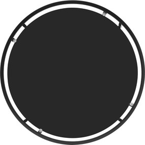 Konferenční stolek, černá/sklo/kov, PARLAN