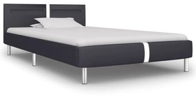 Petromila Rám postele s LED světlem černý umělá kůže 90 x 200 cm