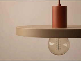 Béžové kovové závěsné svítidlo ø 30 cm Ori – Micadoni