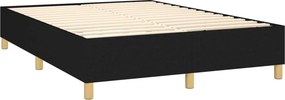 Box spring postel s matrací černá 140x200 cm textil 3142499