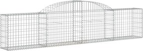 vidaXL Klenuté gabionové koše 20 ks 300x30x60/80 cm pozinkované železo [3146499]