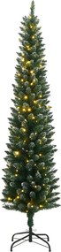 Umělý úzký vánoční stromek s 300 LED 240 cm 3315762