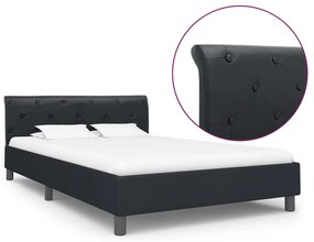 Rám postele černý umělá kůže 140 x 200 cm,  284879 HangarStore.cz