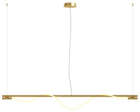 Luxusní zlaté, závěsné svítidlo Maytoni TAU, 140 cm, 21 W