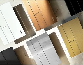 Rea, Ovládací tlačítko k podomítkovým systémům WC T Rea K011A-Q Gold Brush, REA-E0055