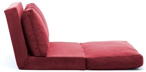 Designová rozkládací pohovka Wandella 120 cm červeno-hnědá