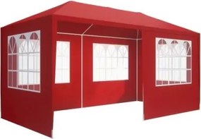 Zahradní párty stan 3x6 m - červený