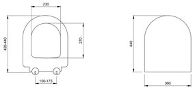 BOCCHI V-Tondo - WC závěsné 545x360 mm, Rimless + sedátko wrap over, Soft Close - SET, bílá lesklá