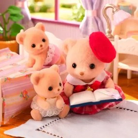 SYLVANIAN FAMILIES Dvojčata sušenkoví medvídci / Herní set s motorkou