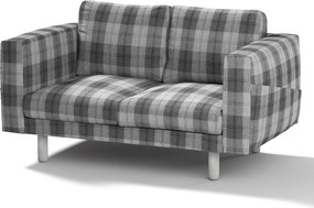 Potah na pohovku IKEA Norsborg 2-místná barva šedá látka pletený vzor, vzorované