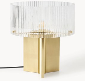 Stolní lampa's žebrovaným sklem Emmi