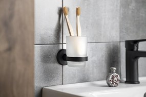 Aqualine, SAMBA WC kartáč nástěnný, mléčné sklo, SB108