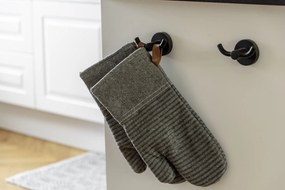 Kuchyňské chňapky ADA STRIPES, 2 ks, šedé, bavlněné, WENKO