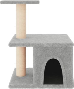 Škrabadlo pro kočky se sisalovými sloupky světle šedé 48 cm 171787
