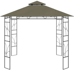 vidaXL Marketos Altán 3 x 3 x 2,7 m taupe 160 g/m²