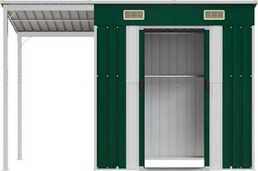 vidaXL Zahradní kůlna s prodlouženou střechou 277x107x181 cm [364524] Barva: světle hnědá