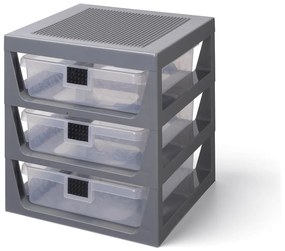 Šedý organizér se 3 zásuvkami LEGO® Storage