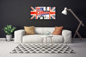 Obraz na plátně Londýn Vlajka Umění 120x60 cm