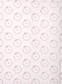 Růžová bavlněná utěrka s květy Floral Easter Bunny - 50*70 cm