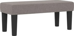 Postel s boxspringem s čelo Taupe 90 x 190 cm textil 3344034