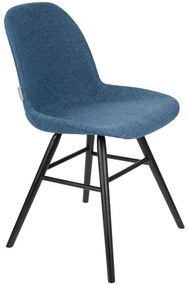 OnaDnes -20% Modrá látková jídelní židle ZUIVER ALBERT KUIP