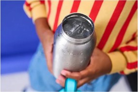 Modrá/ve stříbrné barvě plastová dětská termoska 500 ml Campus – Mepal