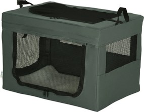 PawHut Taška pro psy - transportní krabice s síťovaným oknem, transportní krabice pro kočky s polstrováním, přepravní box, cestovní taška pro psy do 4