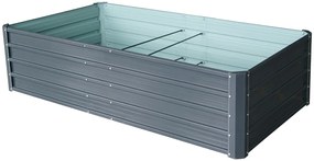 Vyvýšený zahradní záhon BestBerg VZ-800A / 800 l / 180 x 90 x 47 cm / šedá