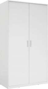XXXLutz ŠATNÍ SKŘÍŇ S OTOČNÝMI DVEŘMI, bílá, 106/194/54 cm Xora - Šatní skříně - 000017003035