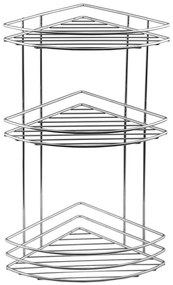 Aqualine Chrom Line - Rohová polička trojitá, chrom 37015