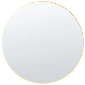 Kulaté nástěnné zrcadlo ⌀ 80 cm zlaté ANNEMASSE  Beliani