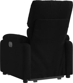 Zvedací polohovací křeslo černé textil 3204826