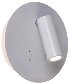 Zambelis H56 nástěnné LED svítidlo s podsvícením matně bílé, 3W, 3000K, 15cm