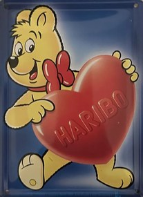 Plechová cedulka Medvídek Haribo