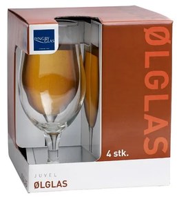 Sklenice na pivo v sadě 4 ks 490 ml Juvel - Lyngby Glas