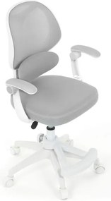 Dětská otočná židle šedá KA-W8008 GREY