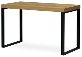 Autronic Počítačový stůl, 120x60 cm, MDF deska, Melamine dekor, kov, černý lak APC-507 OAK