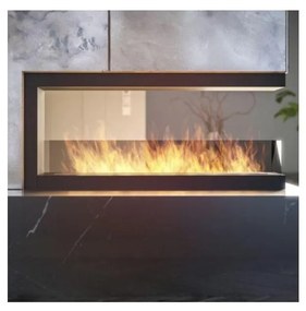 InFire - Rohový BIO krb 120x50 cm 3kW oboustranný