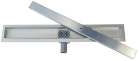 BPS-koupelny Sprchový odtokový žlab 2in1 DL02 HYD-2615 50 cm, satén
