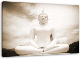 Obraz na plátně Lázně Bílý Buddha - 100x70 cm
