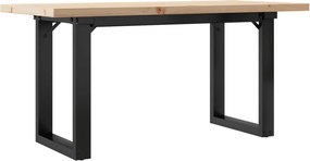 Konferenční stolek s O rámem 100x50x45,5 cm borovice a ocel 3282732
