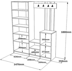 Předsíňová sestava Dany White