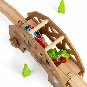 Bigjigs Rail Dřevěný padající most / od 3 let