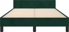 Rám postele bez matrace tmavě zelená 120 x 200 cm samet 3125992