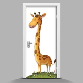 Wallmuralia Nálepka na dveře Žirafa 75x205