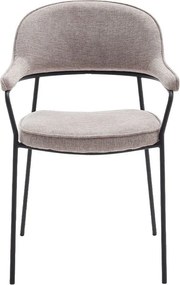 Béžová jídelní židle s područkami Kindersley – Unique Furniture